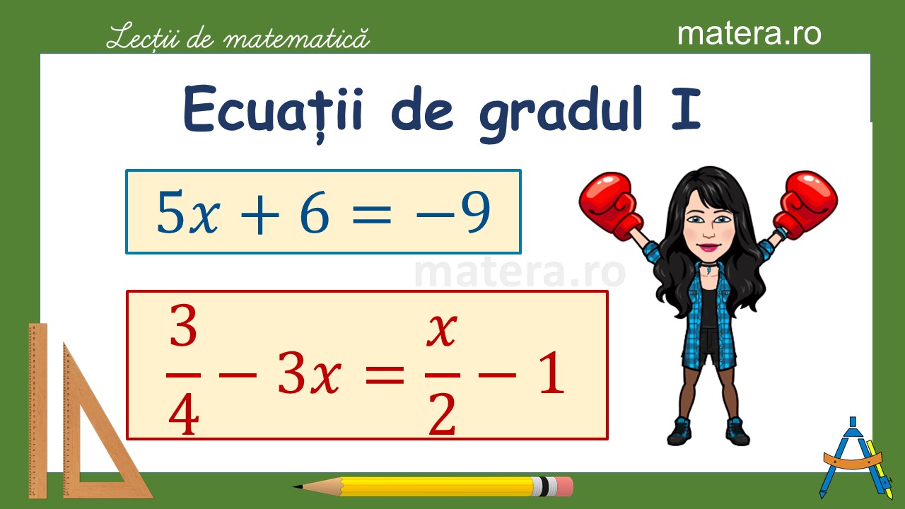 Ecuații de gradul I - KIDIBOT - Bătăliile cunoașterii